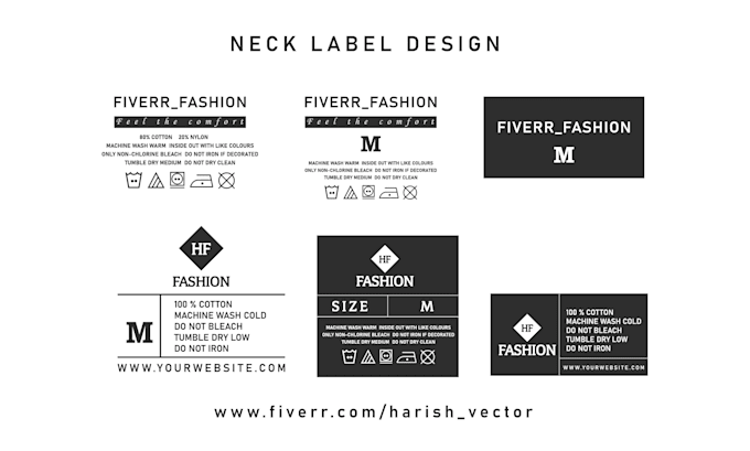 Design hang tag or neck label or care label design by Harish_vector ...