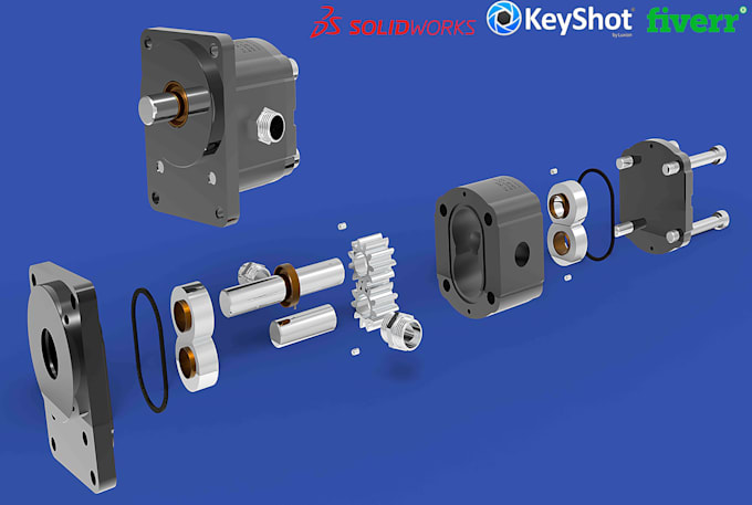 Do 3d cad modeling, 3d printing, 2d drawings, rendering in solidworks by Sandaruwanisuru | Fiverr