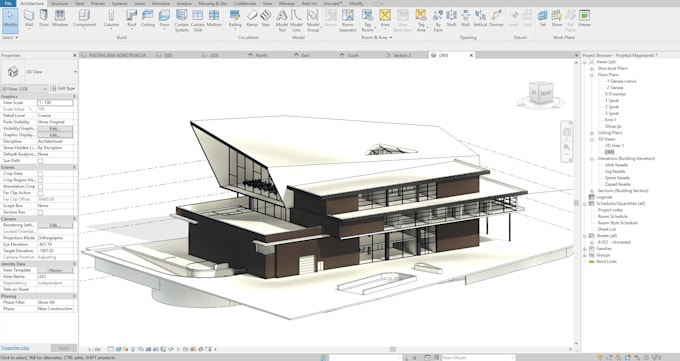 Create a revit model from skatch pdf or dwg by Kaza_team | Fiverr