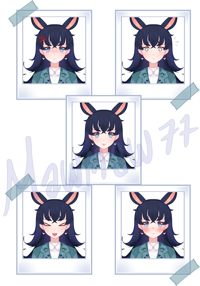 Draw a ready to rig model for vtubing by Mawmaw77 | Fiverr