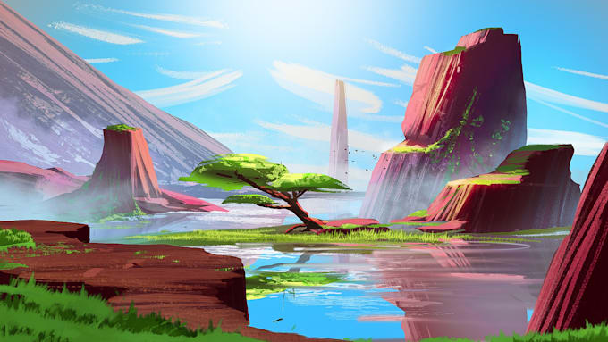 Create environment art for your games and animations by Dexarts_01 | Fiverr