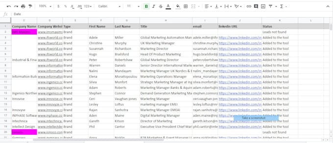 Do linkedin lead generation, data entry and list building by Mihirc | Fiverr