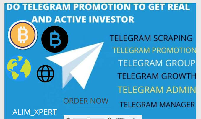 Nft telegram promotion, telegram manager, telegram subscriber by Alim ...