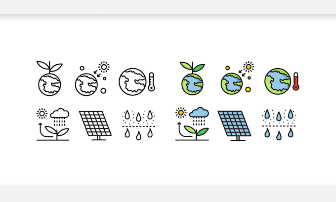 Design outline color icon for your project by Erifqize | Fiverr