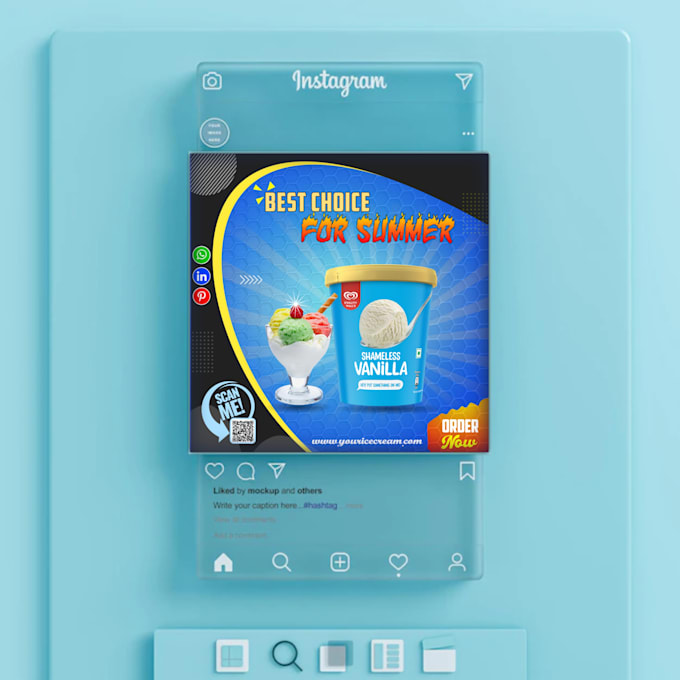 Create amazing instagram post design for you by Madinagfx | Fiverr