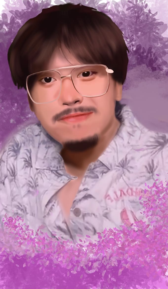 Draw a portrait from og with digital techniques, a4 size or other sizes ...