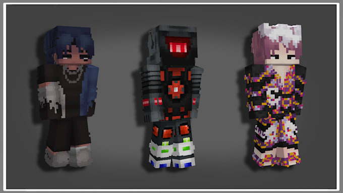 Make best custom hd minecraft skin by Werzicikdesign | Fiverr