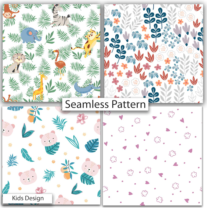 Do cute baby seamless pattern design for textile print by ...