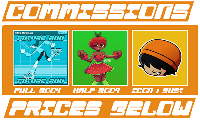 Do funky illustrations of characters by Mintomochi | Fiverr