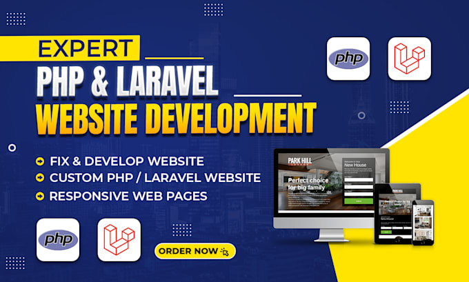 Develop a responsive website in php laravel by Zainaslam57 | Fiverr