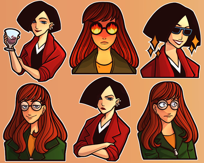 Create a custom stickers design for you by Sofia_naumenko | Fiverr