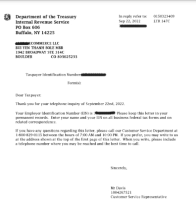 Get your ein usa tax id and confirmation letter from irs by Cpahaseeb ... Get your ein usa tax id and confirmation letter from irs by Cpahaseeb ...