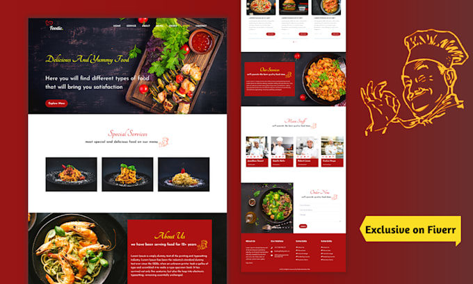 Build html css bootstrap website or html css landing page by Designer_saha | Fiverr