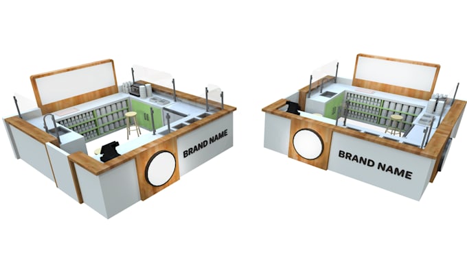 Design a 3d posms and other retail display solutions by Cedrix302 | Fiverr