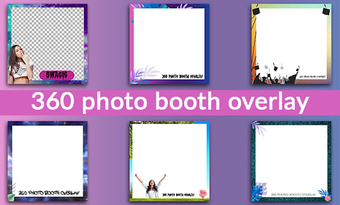 360 photo booth promotional amazing overlays design by Risu24 | Fiverr