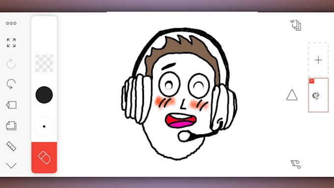 Cartoon youtube thumbnail logo, anime animation illustration by Maker41 ...