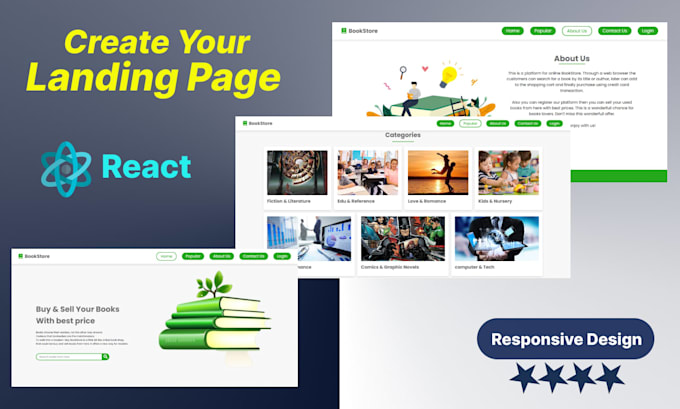 Design and develop frond end in react by Sk_solutionsl | Fiverr