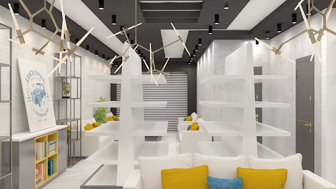 Design and render your 3d retail studio, shops, interior by ...