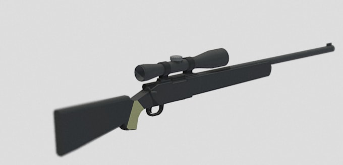 Make low poly gun models from low poly to high poly by Crazykaenguru ...