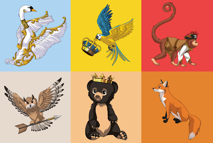 Make animal cartoon from your photo by Rizkiiex | Fiverr