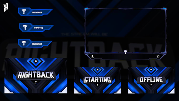 Design a unique twitch overlay for your stream by Hughydesigns | Fiverr