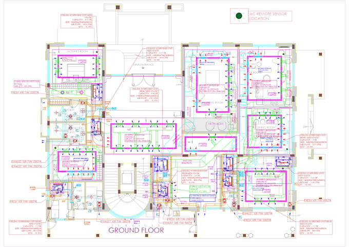 Design your hvac system in autocad or revit mep by Wasifrabbani | Fiverr