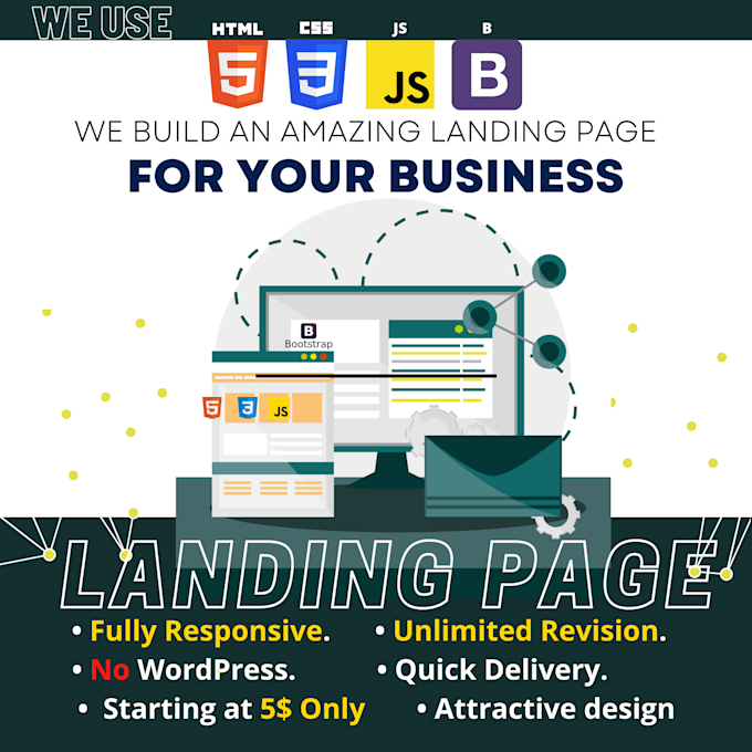 Create eye catching landing page html css js responsive website by ... Create eye catching landing page html css js responsive website by ...
