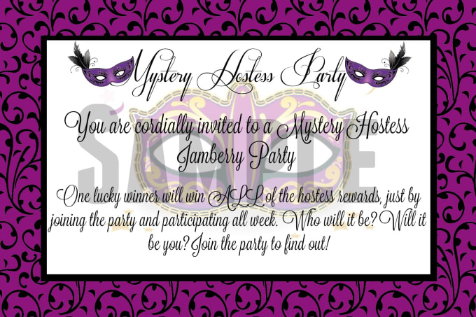 Customize this mystery hostess party invitation for you by ...