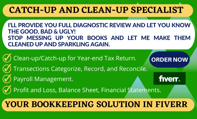 Do Setup Clean Up Catch Up And Bookkeeping In Quickbooks Online Or Xero