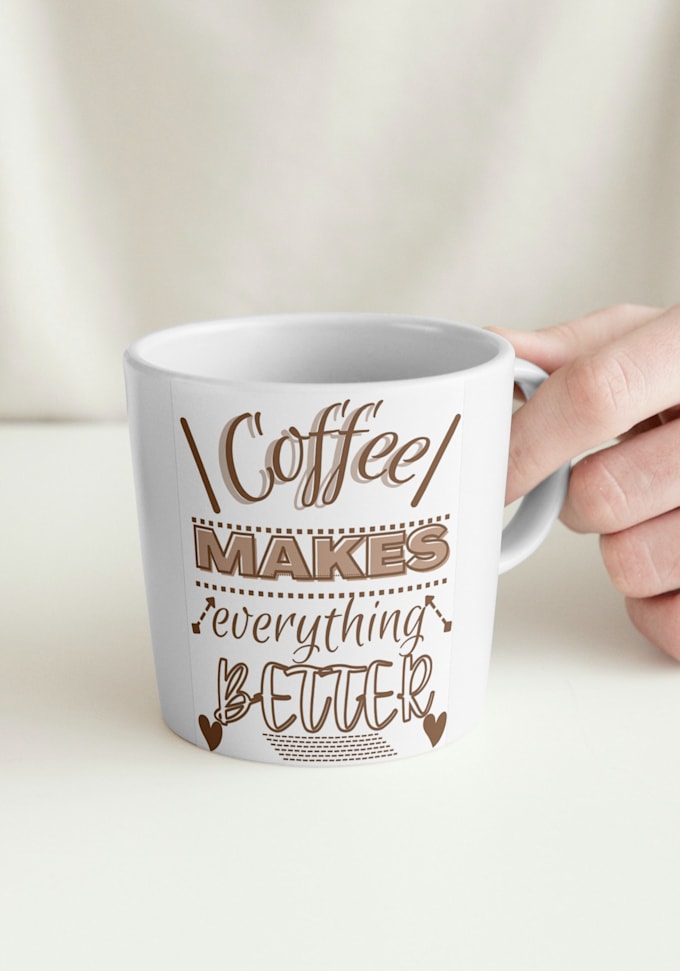 Create attractive coffee mug design for you by Muksith_designe | Fiverr