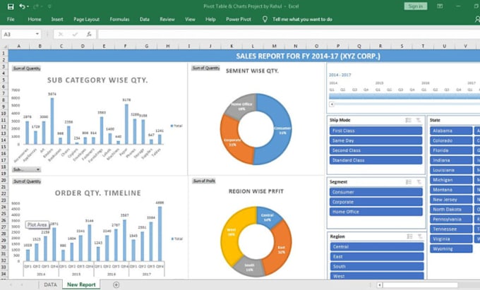 Design excel spreadsheet, template, pivot tables, dashboard by ...