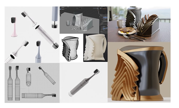 Render product design in blender 3d with photorealism 3d modeling 3d ...