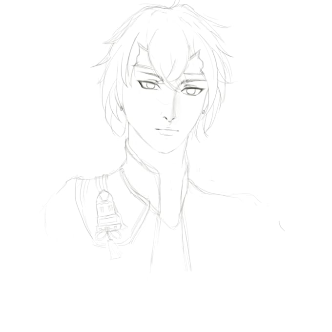 Create digital art anime, semi realistic by Mirukiart | Fiverr