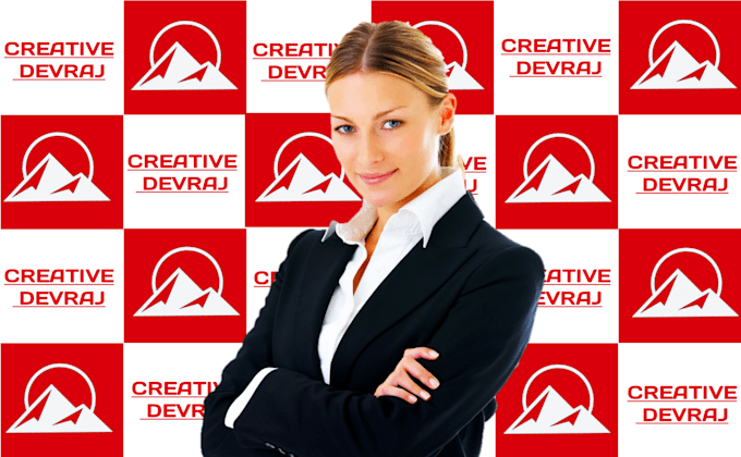 Design a step and repeat style virtual zoom background by Creative_devraj | Fiverr