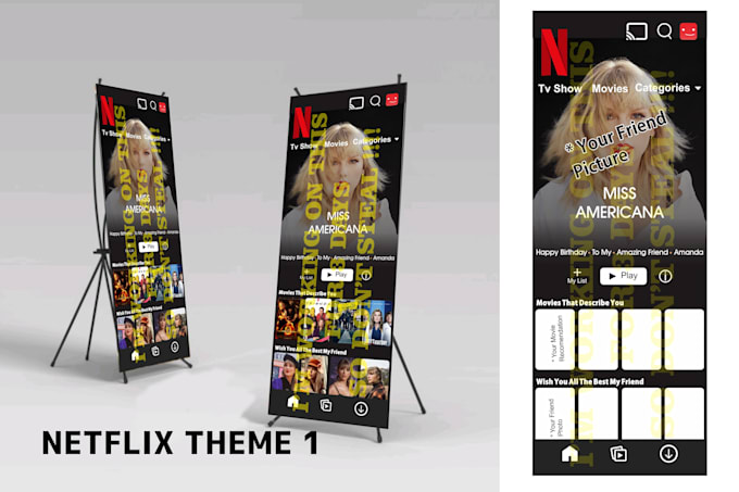 Design netflix theme banner a by Dewirengganis | Fiverr