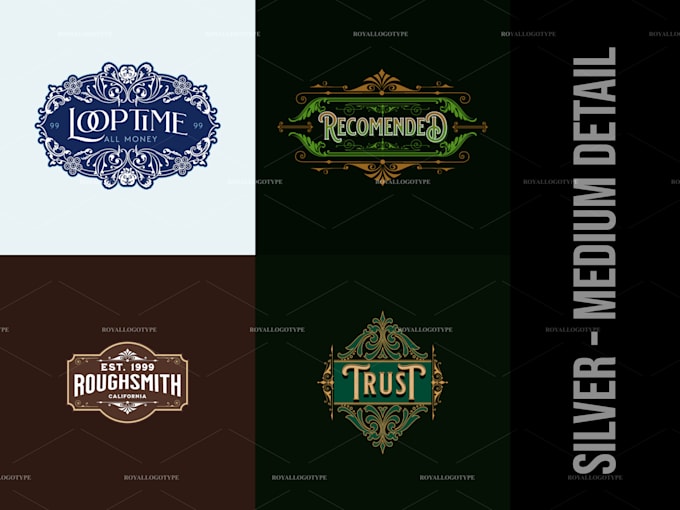 Do great retro vintage lettering logo in 24 hours by Royallogotype | Fiverr