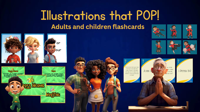 Create printable flashcard and unique design flashcards for kids and ...