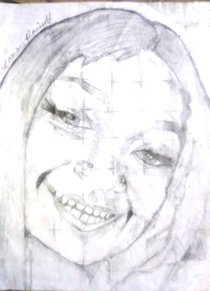 Provide draw portraits of hand drawn by Reefiecandraw | Fiverr