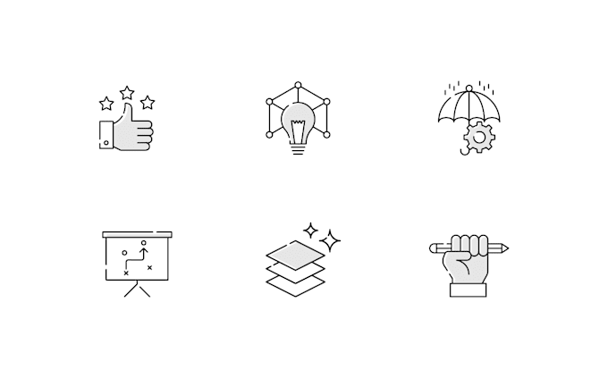 Design custom line icons by Circle_designer | Fiverr