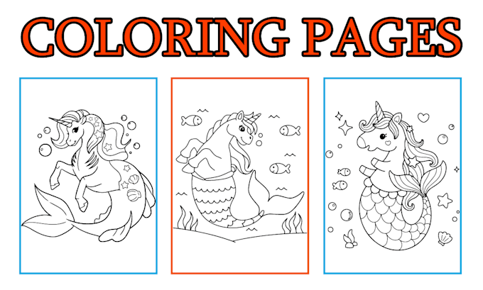 Drew coloring pages and book kids or line art by Absalamuk | Fiverr