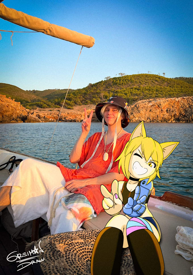 Draw yourself cartoonized like an anime or cartoon character by ...