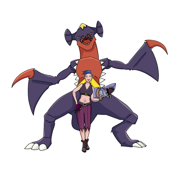 Draw you as a strong pokemon trainer by Billmuvi | Fiverr