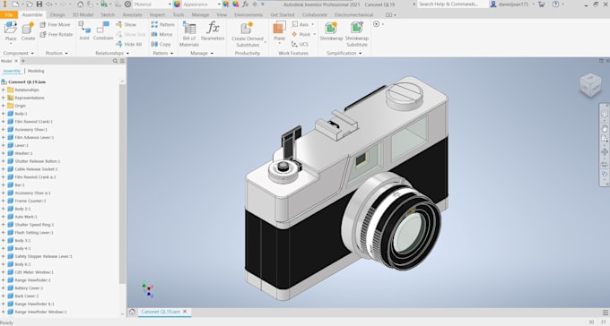 Do 3d modelling from your sketch in autodesk inventor by Daniel_jean ...