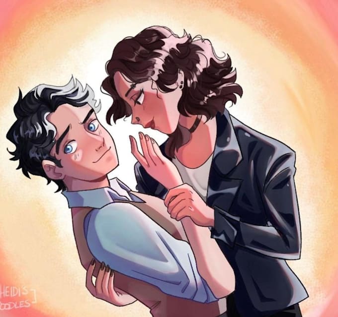 Draw an oc or real couple portrait illustration by Heididoodles | Fiverr