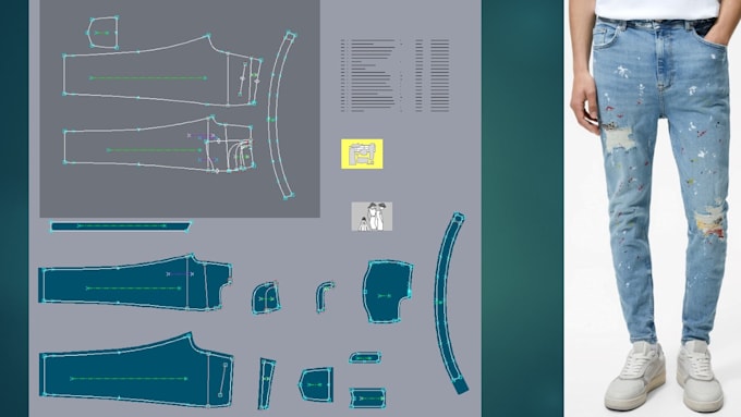 Make digital sewing pattern making following your guide by Saddam168 ...