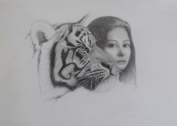 Create a spirit animal portrait drawing of you by Floraartist | Fiverr