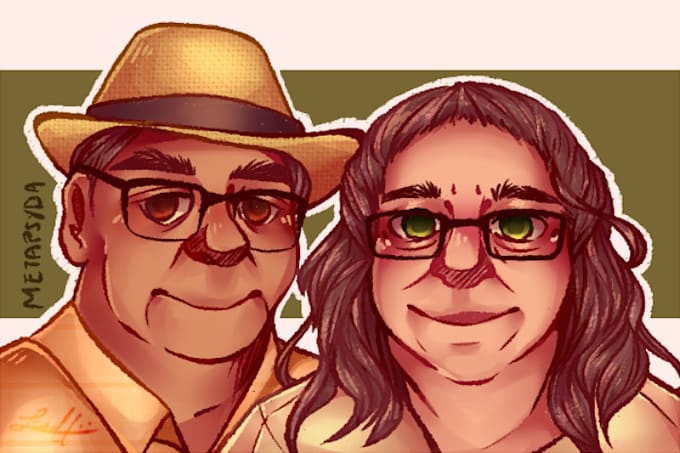 Draw you a cartoonized portrait by Metapsyda | Fiverr