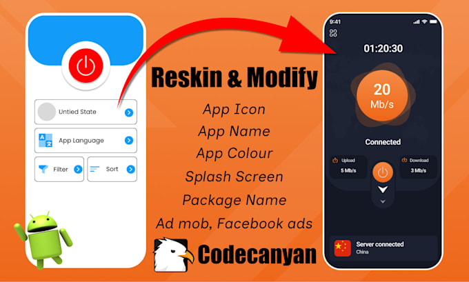 Customize, setup reskin your android codecanyon app by Syedzaid389 | Fiverr