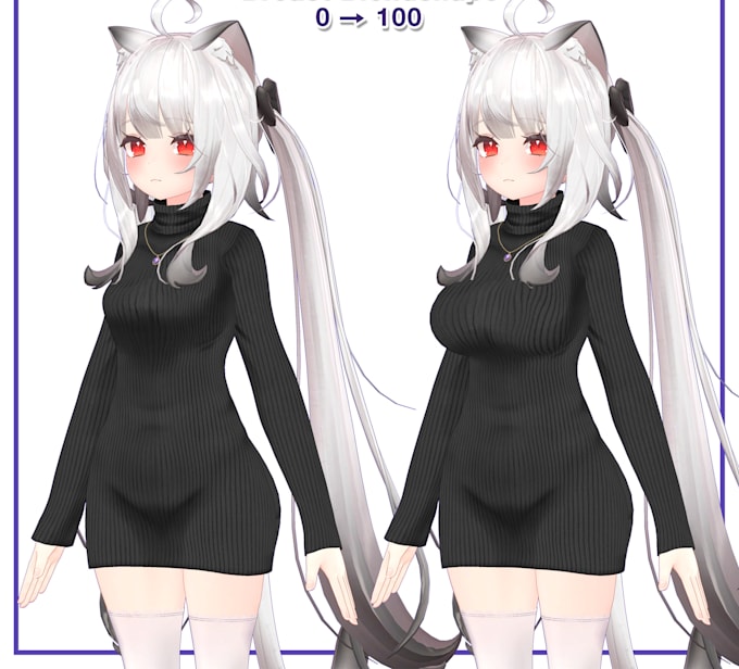 Model vrchat avatar, vrchat, vtuber, avatar model by Mayowaajani | Fiverr
