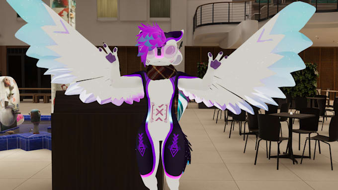 Retexture you a custom vrchat furry avatar by Vertexia | Fiverr
